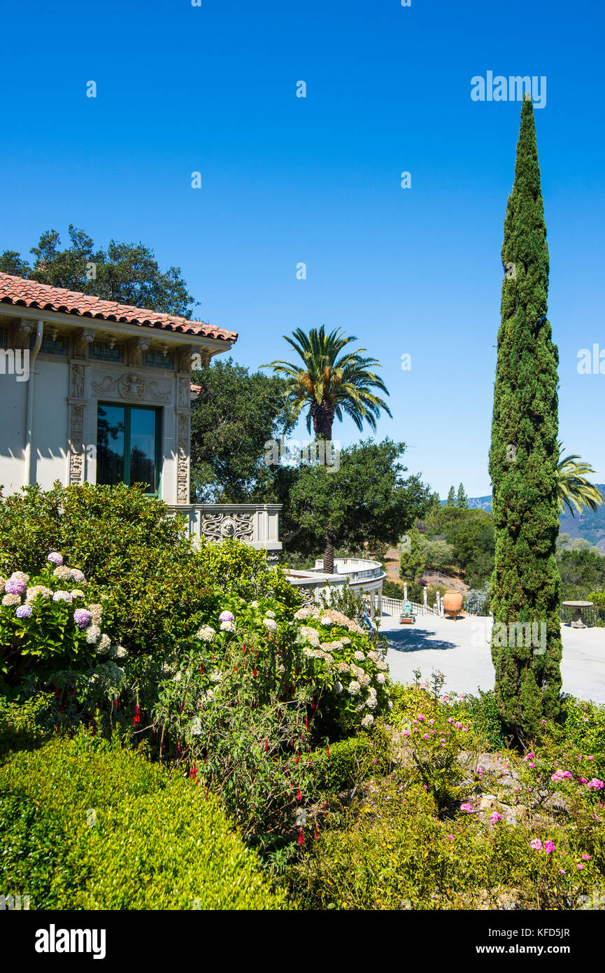 Guest villa at Hearst castle, Big Sur, California, USA Stock Photo - Alamy