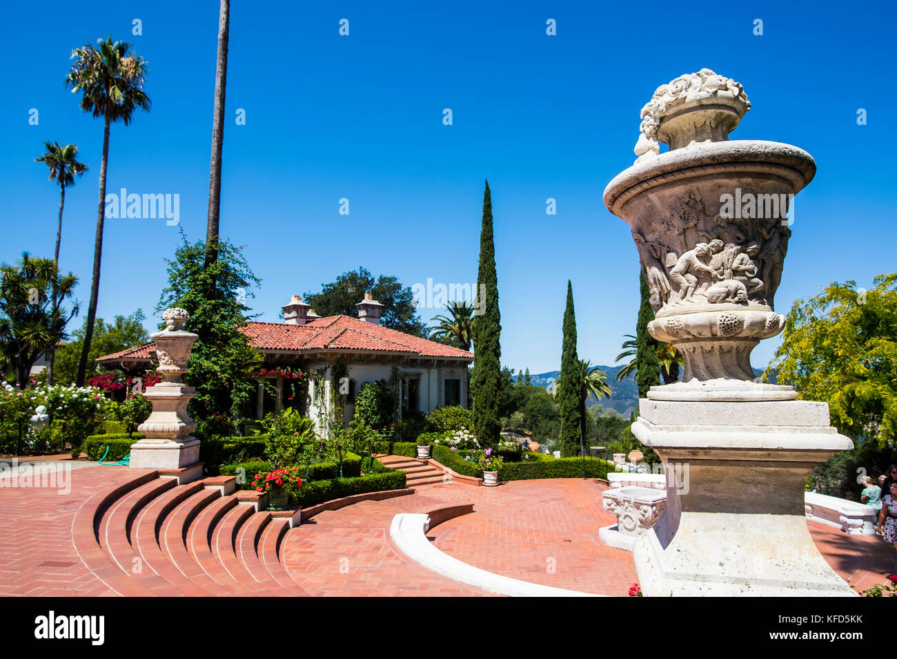 Guest villa at Hearst castle, Big Sur, California, USA Stock Photo - Alamy