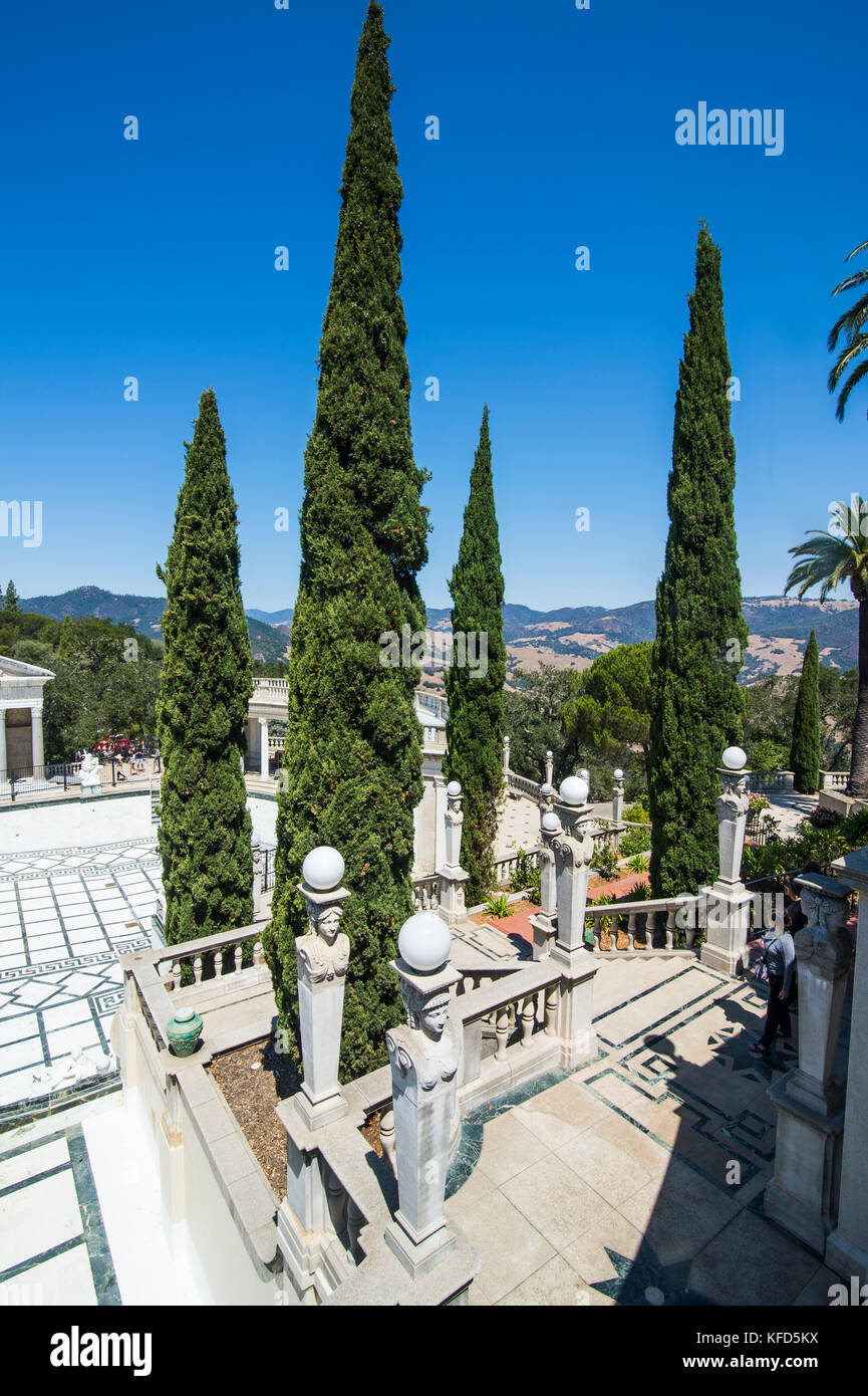 The luxurious Neptune Pools, Hearst castle, Big Sur, California, USA ...