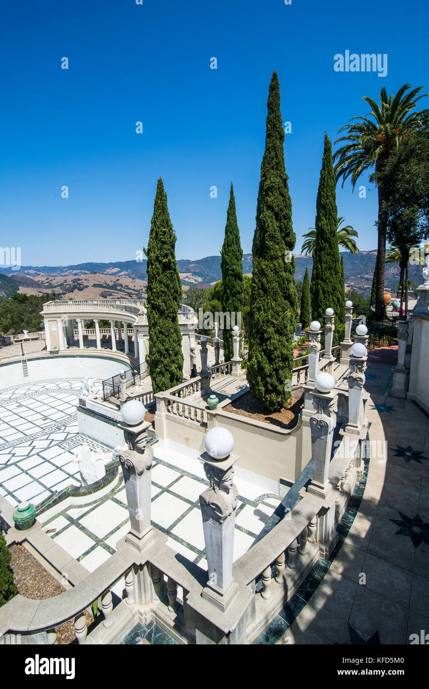 The luxurious Neptune Pools, Hearst castle, Big Sur, California, USA ...
