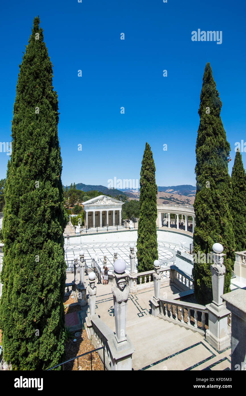 The luxurious Neptune Pools, Hearst castle, Big Sur, California, USA ...