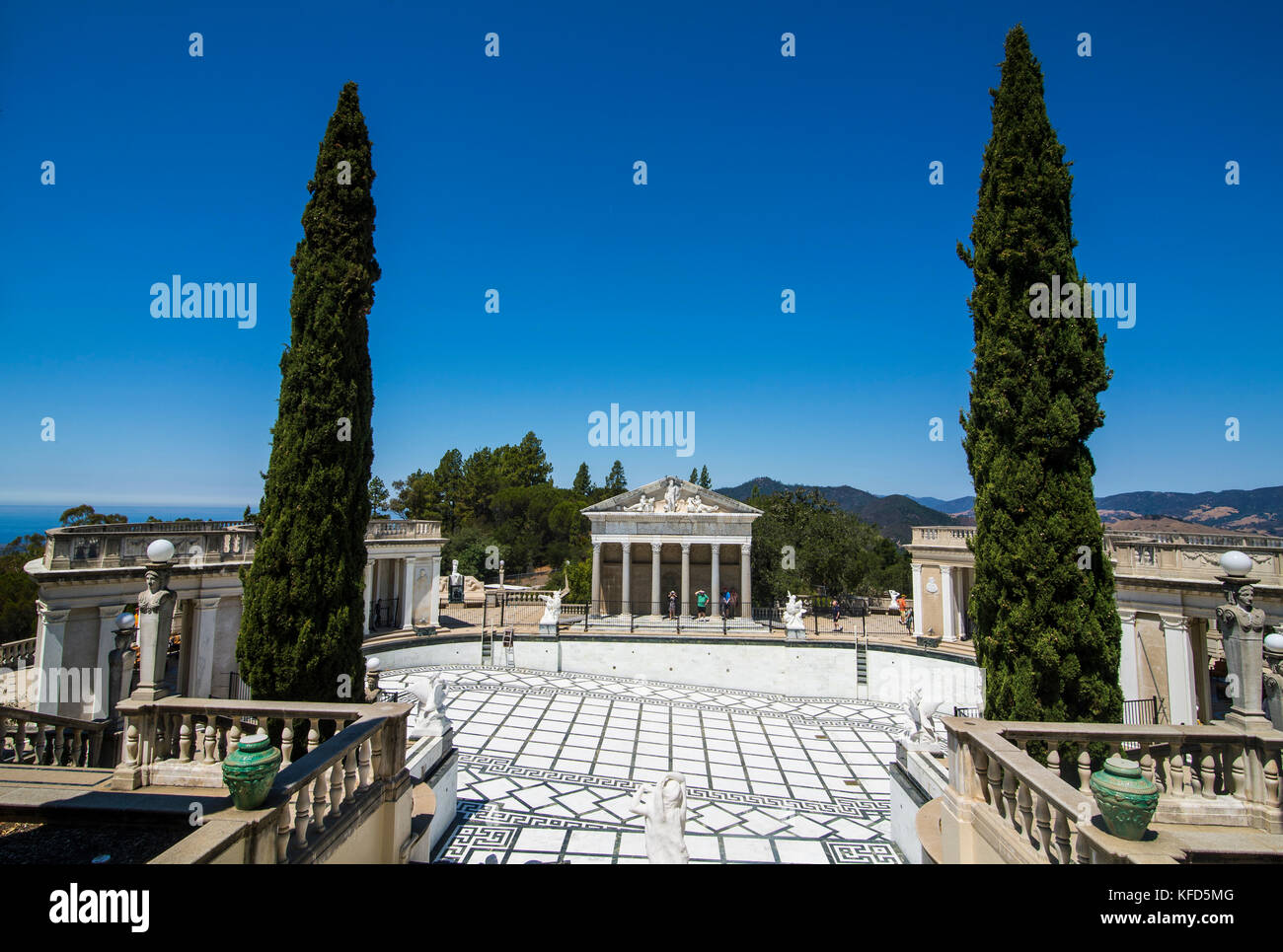 The luxurious Neptune Pools, Hearst castle, Big Sur, California, USA ...