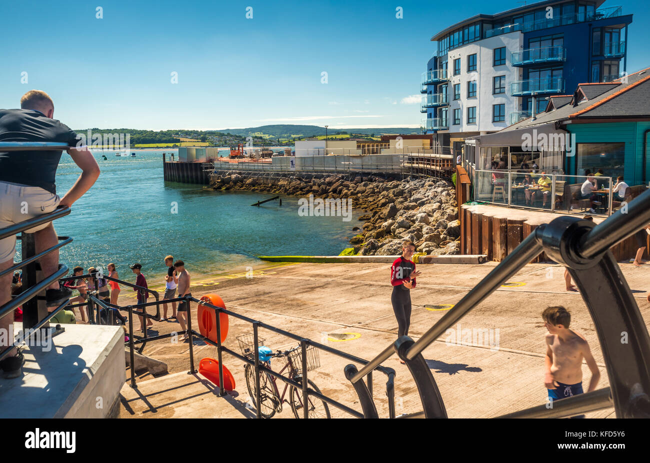 Bathing at exmouth hi-res stock photography and images - Alamy