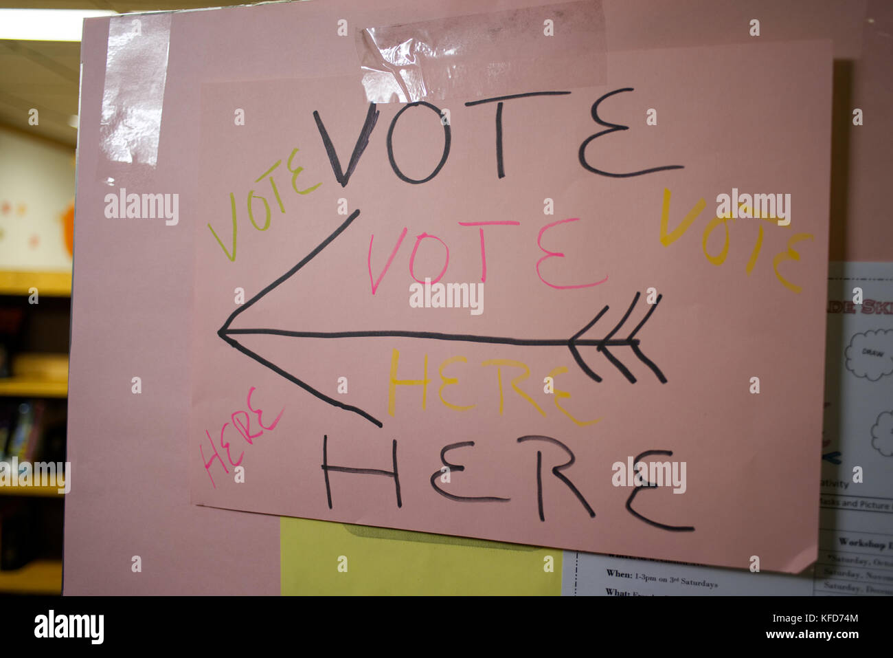 Library polling station hi-res stock photography and images - Alamy