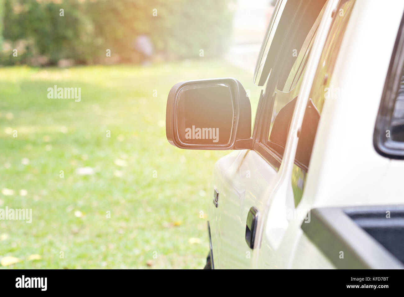 Car side mirror for rear view Stock Photo - Alamy