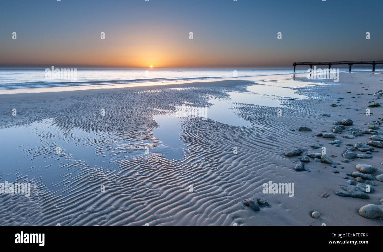 Omaha beach near Vierville-sur-Mer (Normandy, France) on a summer ...