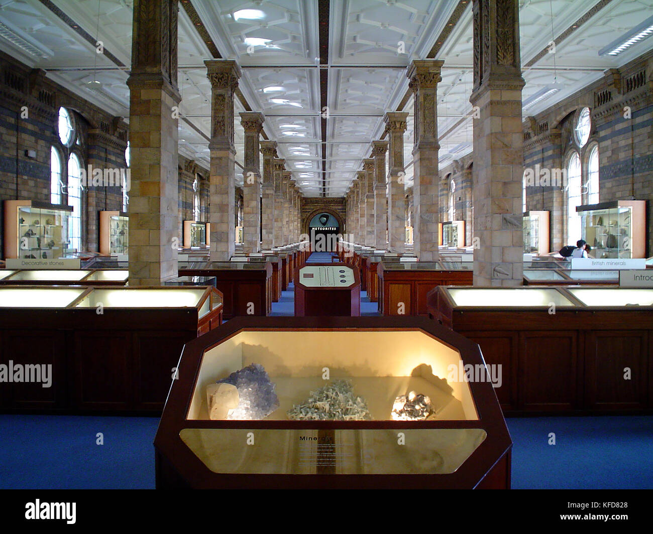 Meteorite exhibit in large old museum Stock Photo - Alamy
