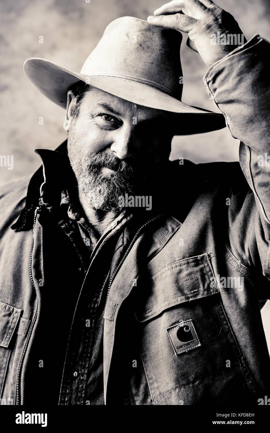 Oregon rancher cowboy portrait hi-res stock photography and images - Alamy