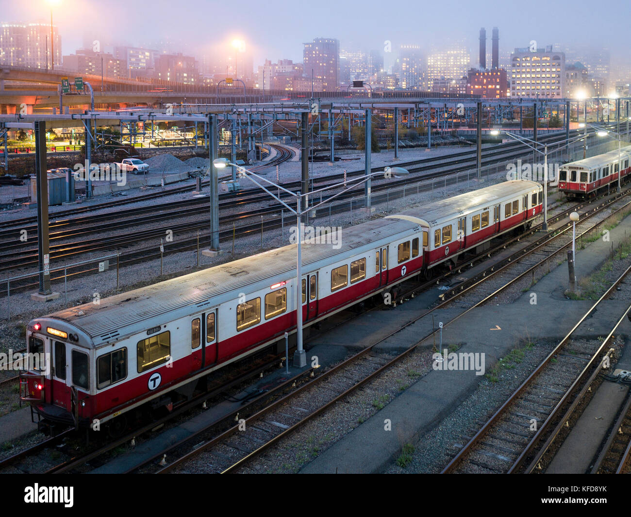 Boston train underground station hi-res stock photography and images ...