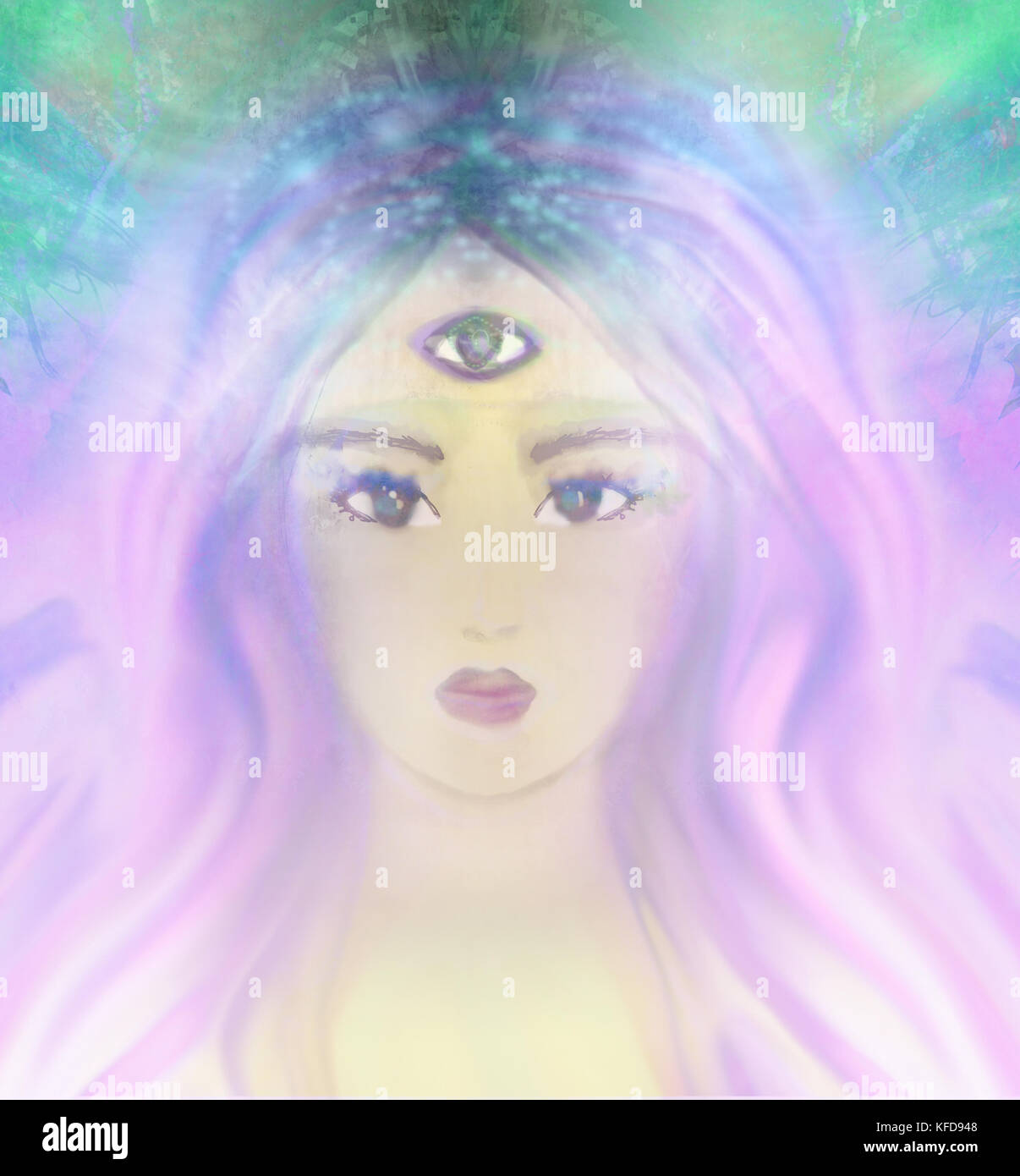 Third eye perception hi-res stock photography and images - Alamy