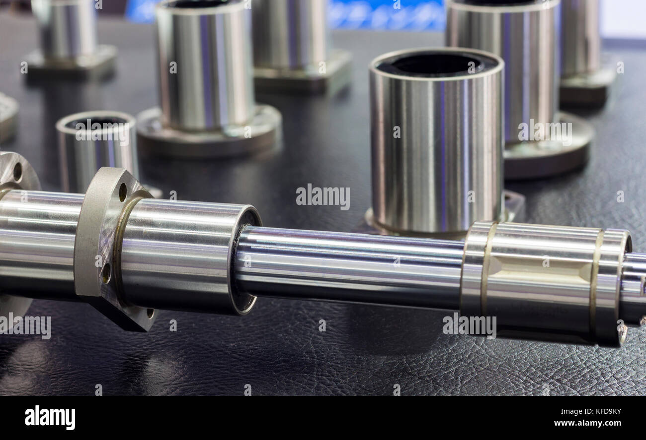 Close up precision part of an machine Stock Photo - Alamy