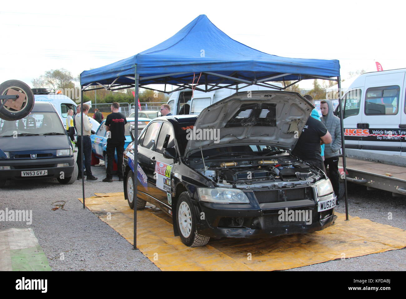 Deeside rally village and service park is located alongside Toyota UK ...