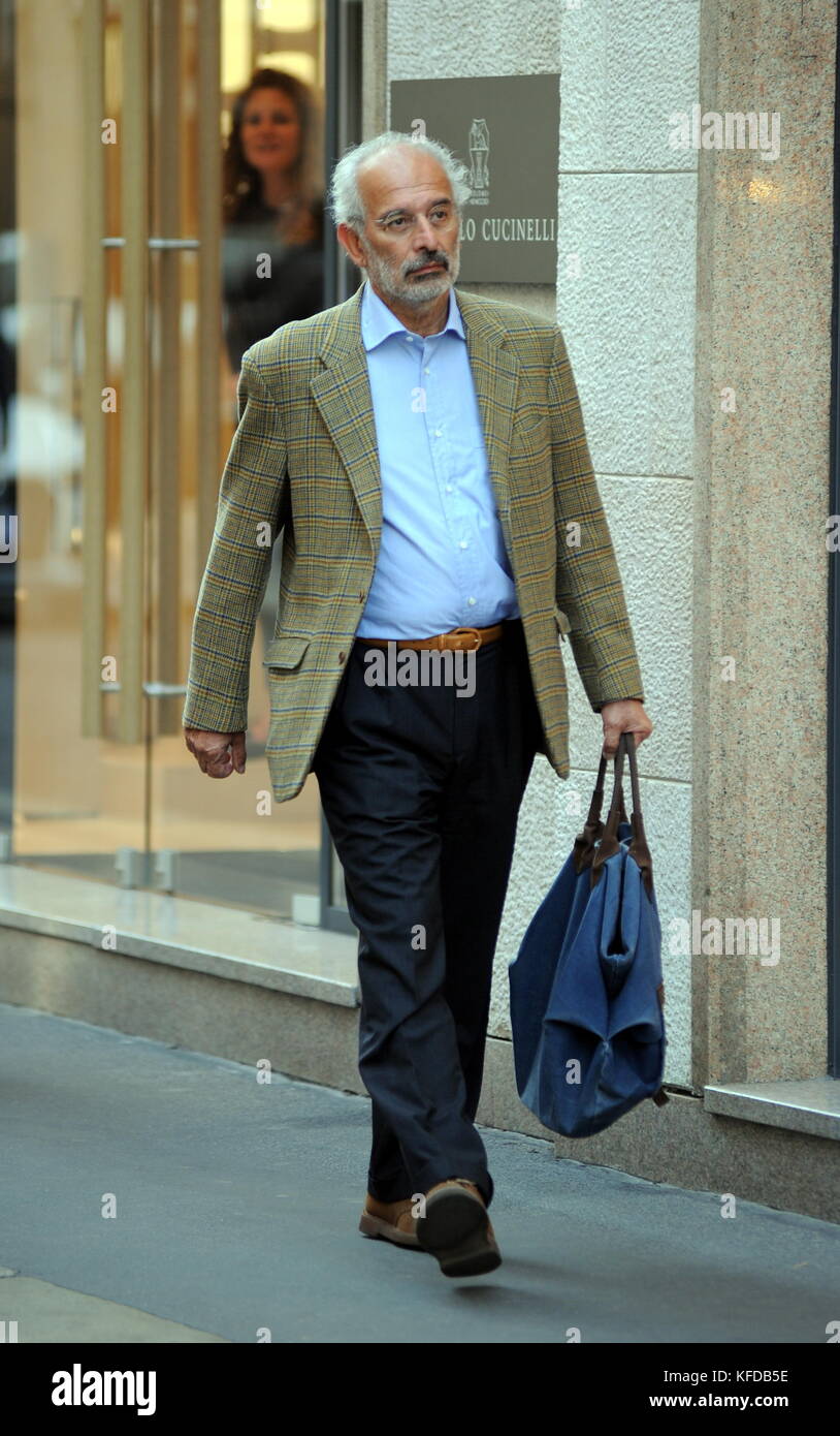 Gad Lerner out and about in Milan Featuring: Gad Lerner Where: Milan ...