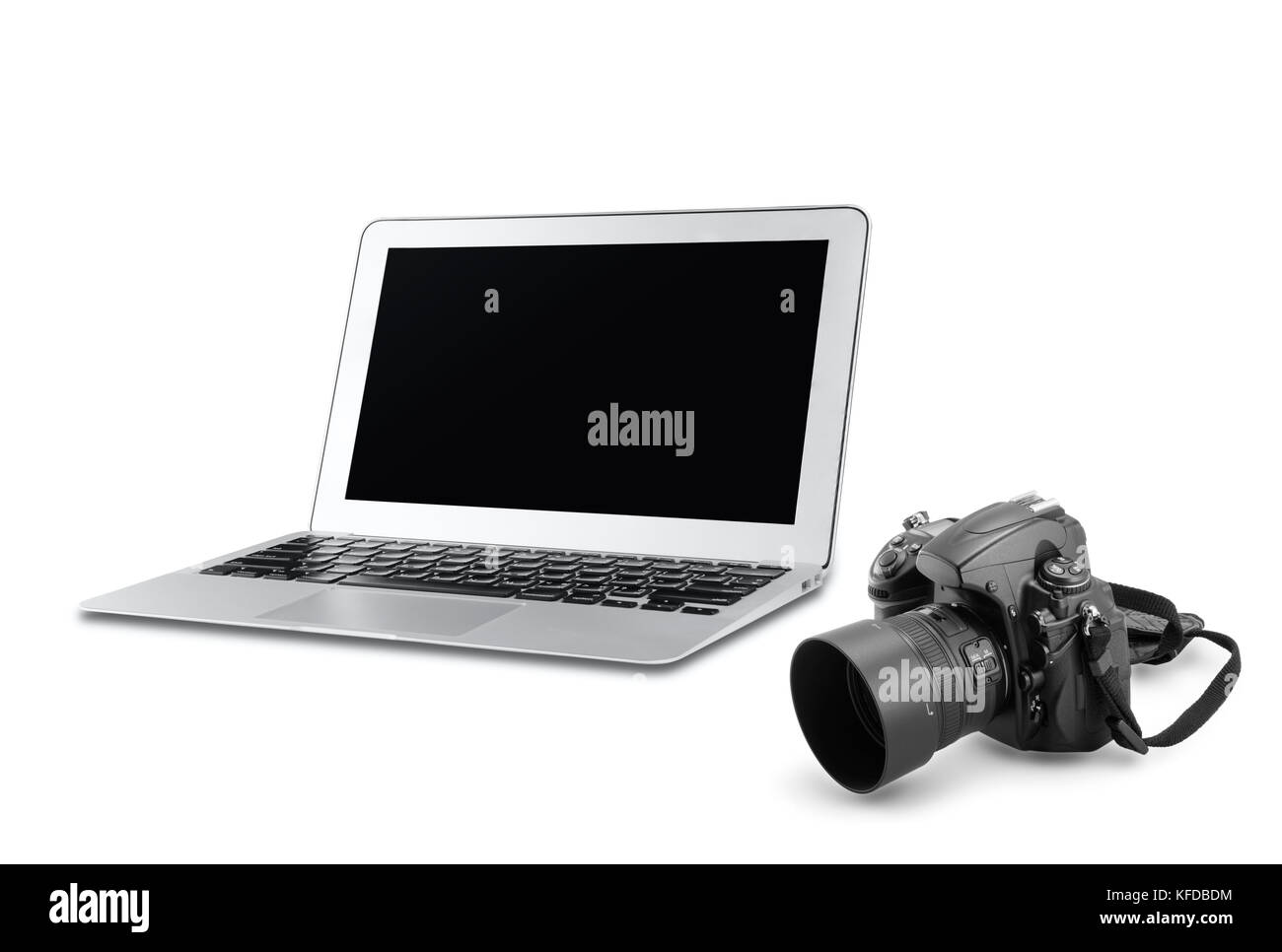 Black laptop no background Cut Out Stock Images & Pictures - Alamy
