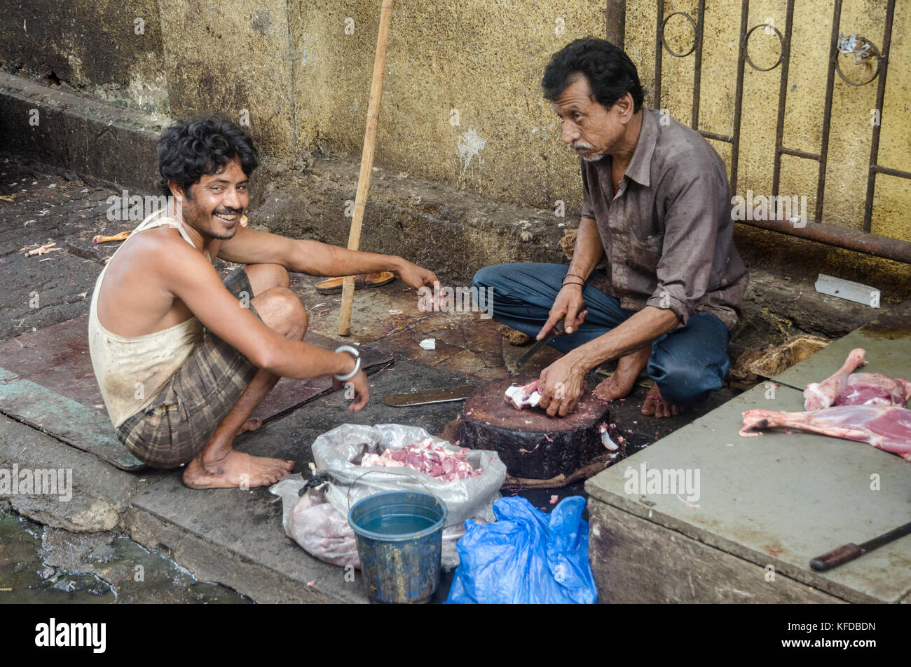 Indian butcher shop hi-res stock photography and images - Alamy