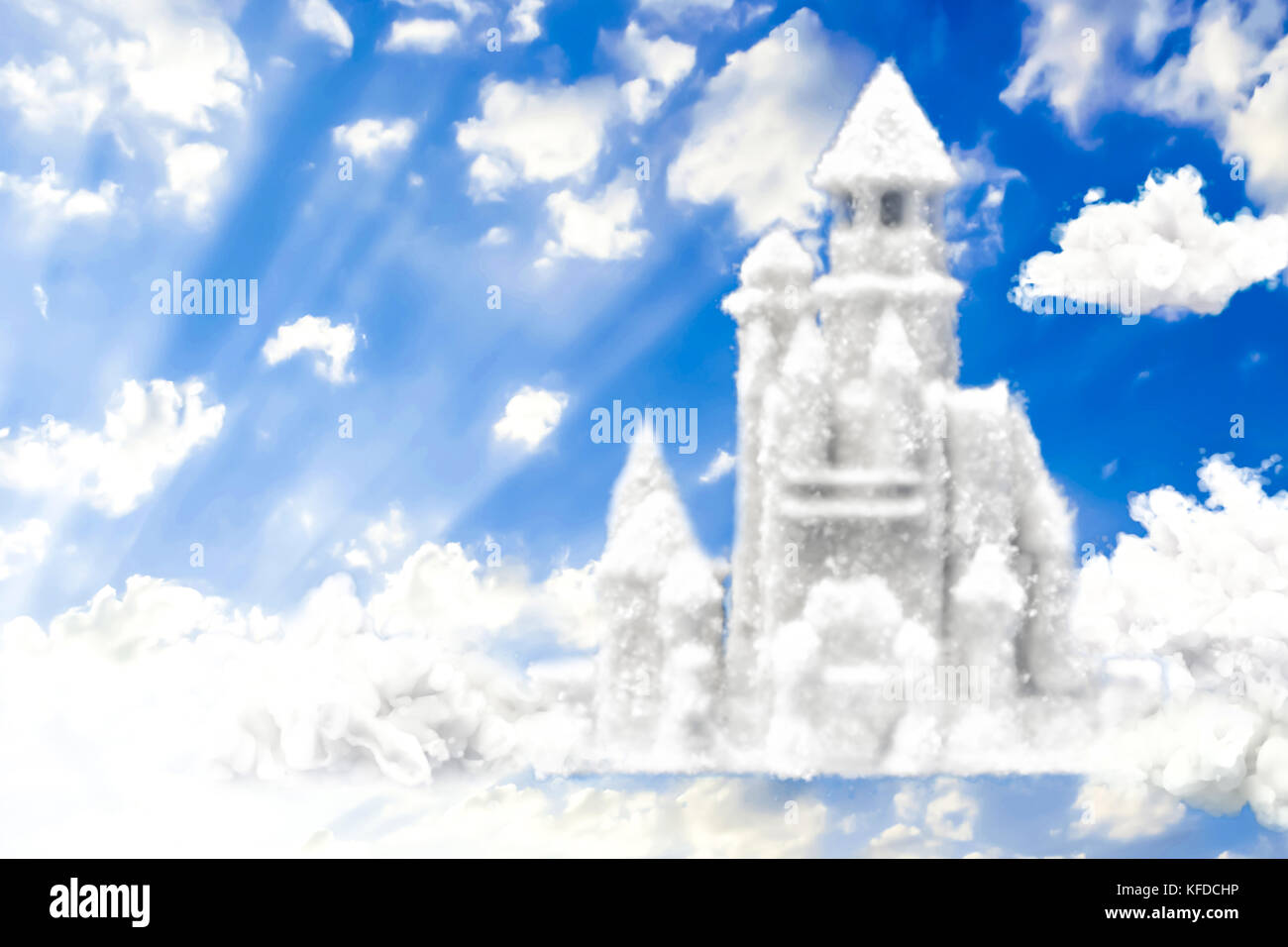 Fantasy Castle In The Clouds