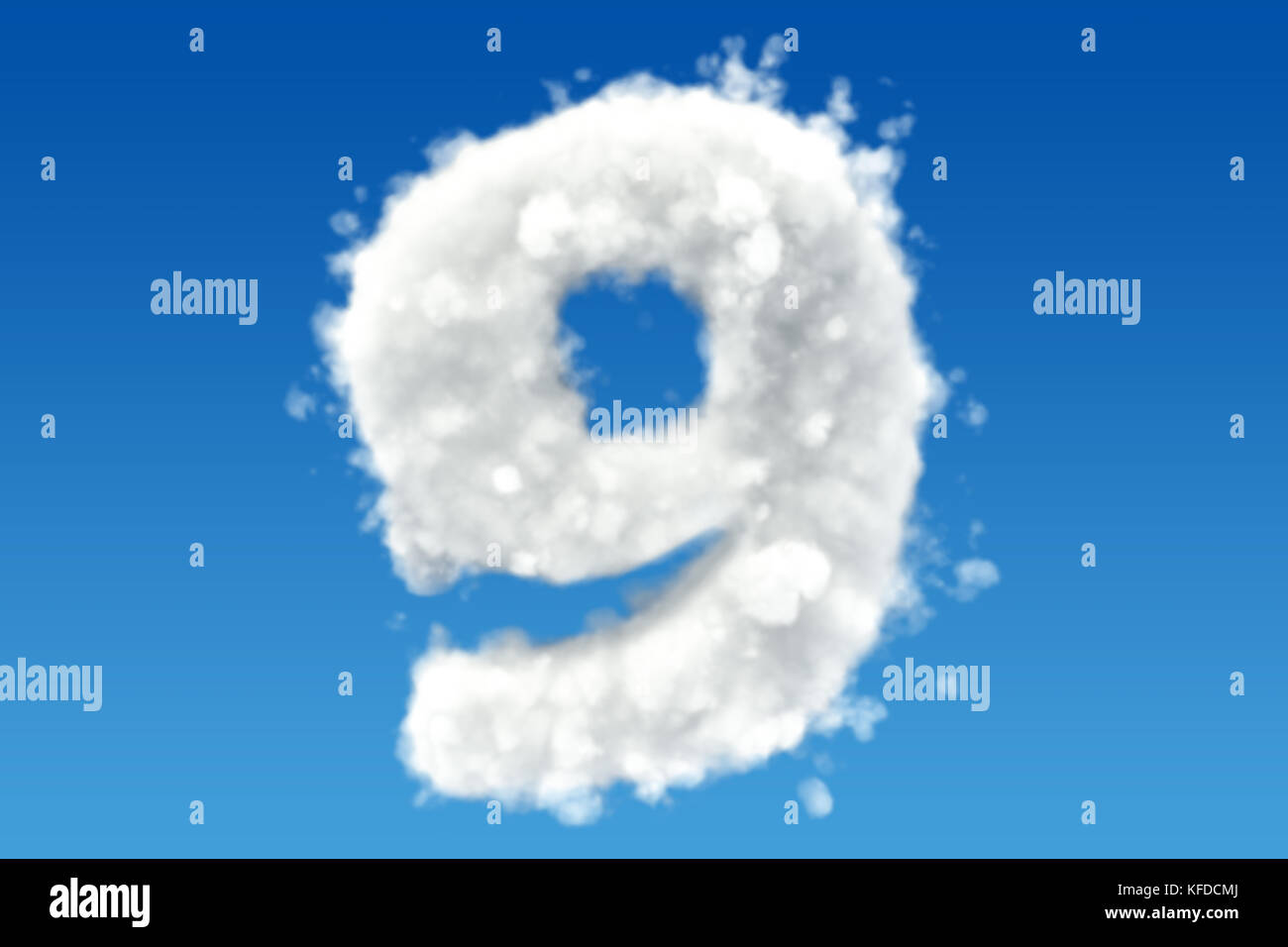 Number 9 in clouds hi-res stock photography and images - Alamy