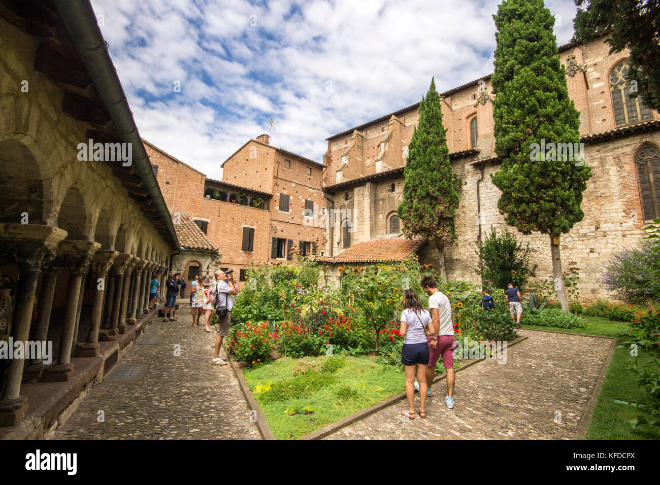Cloister of the Saint-Salvi Collegiate Church in Albi, France Stock ...