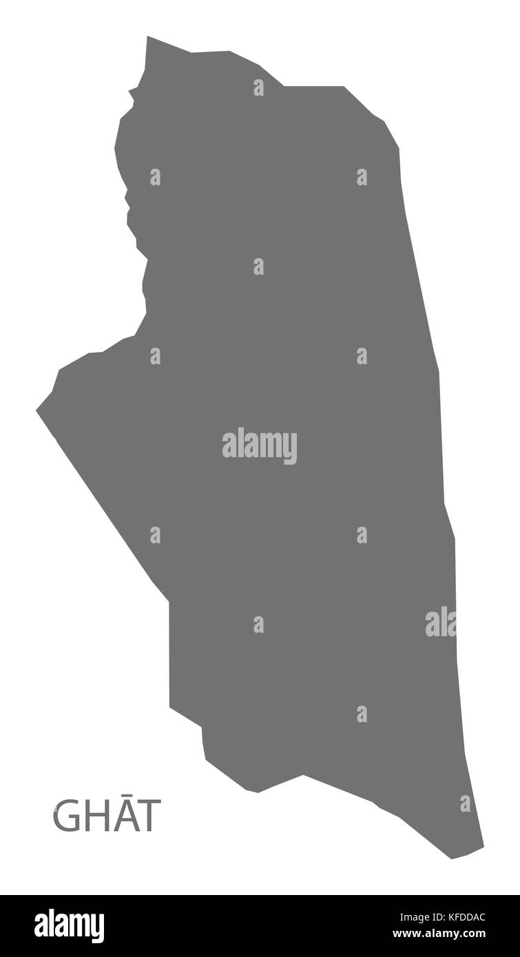 Ghat vector map Cut Out Stock Images & Pictures - Alamy