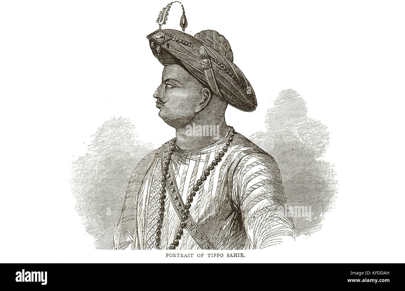 Tipu Sultan, 1750-1799, The Tiger of Mysore. Ruler of the Kingdom of ...