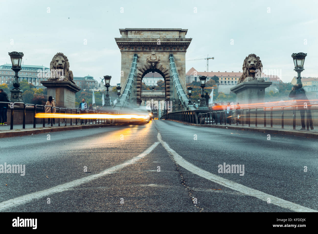 old european bridge photo with long exposure Stock Photo - Alamy