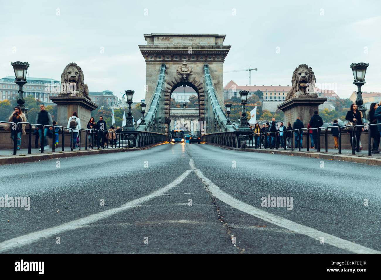 old european bridge photo with long exposure Stock Photo - Alamy