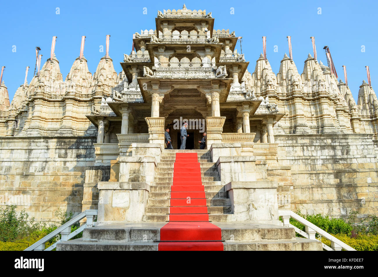 Exterior view of 15th century Ranakpur Jain Temple, Ranakpur, Rajasthan ...