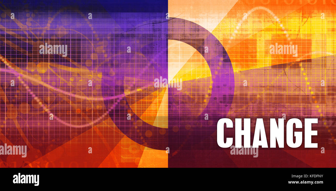 Change Focus Concept on a Futuristic Abstract Background Stock Photo ...