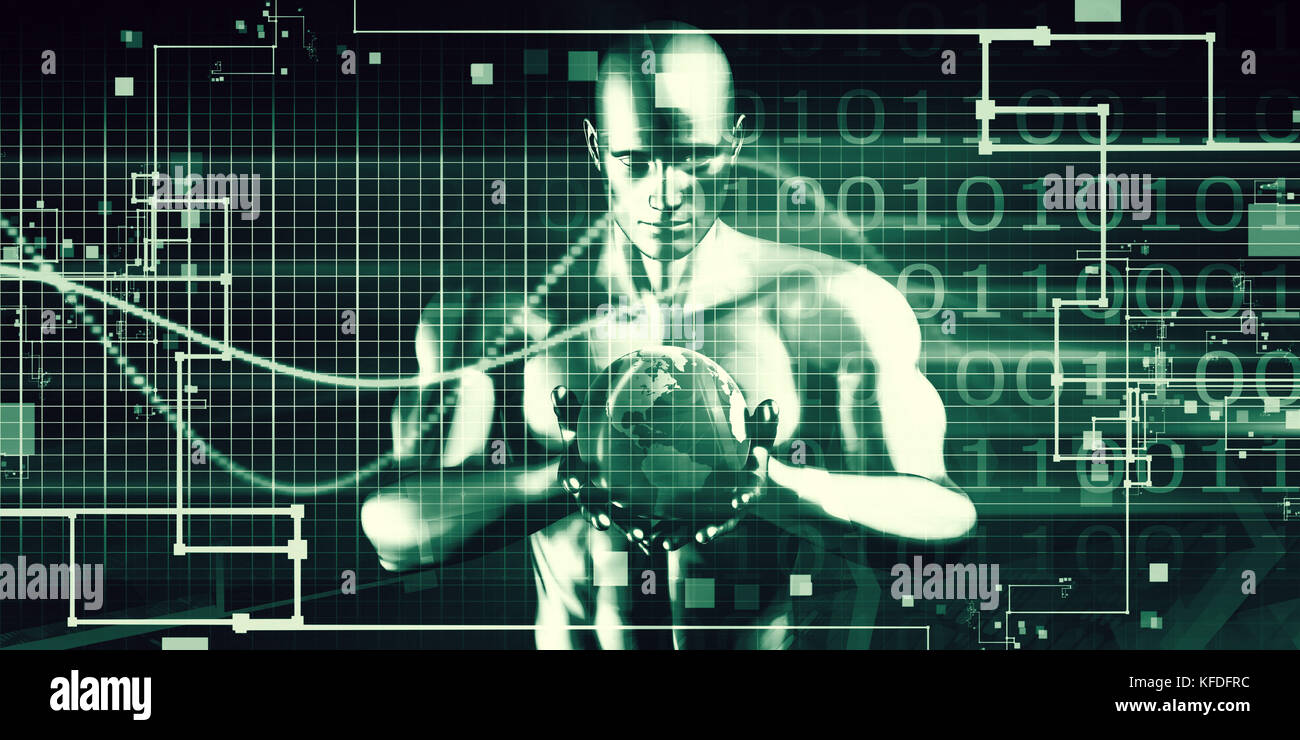 Science Technology Data as a Abstract Art Stock Photo - Alamy