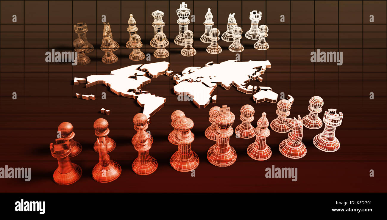 Strategic Management and Business War Chess Concept Stock Photo - Alamy