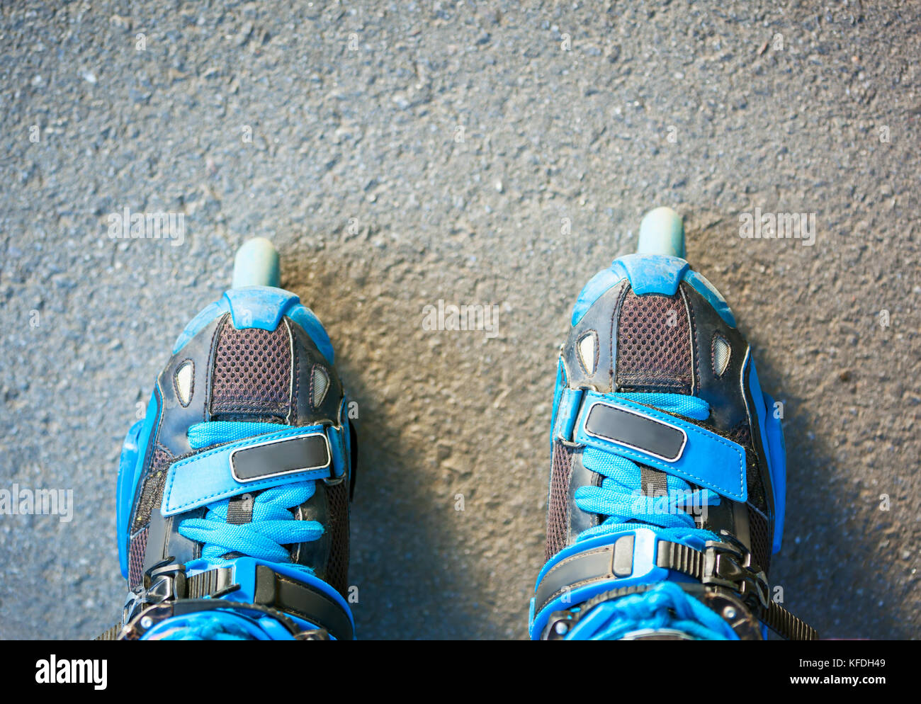 Top view roller blue hi-res stock photography and images - Alamy