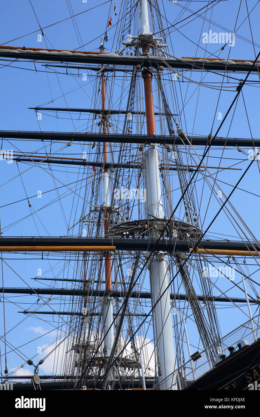 the cutty sark ship at greenwich london Stock Photo - Alamy