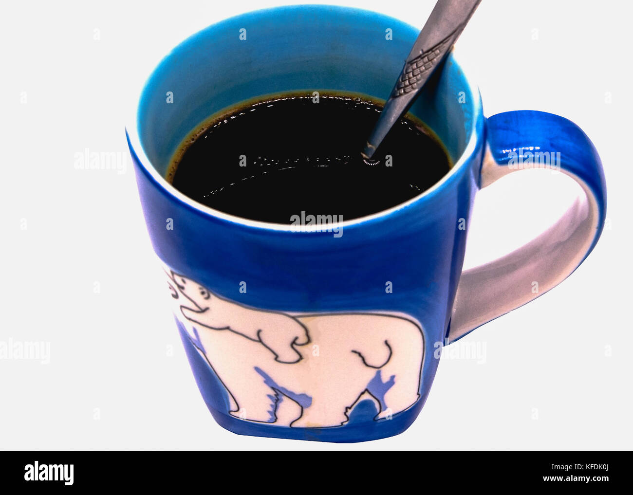Blue coffee mug hi-res stock photography and images - Alamy