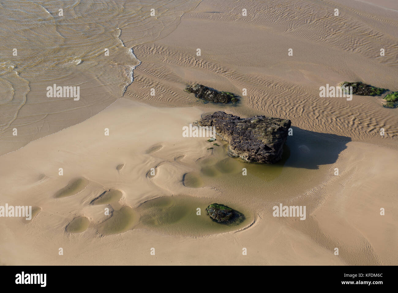Sand patterns - Cornwall Stock Photo - Alamy