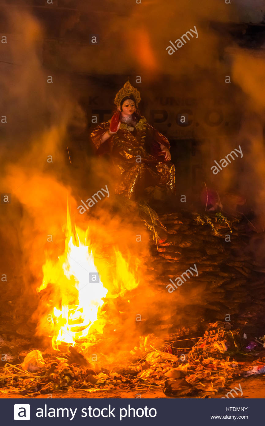 Holika Burning Stock Photos & Holika Burning Stock Images - Alamy