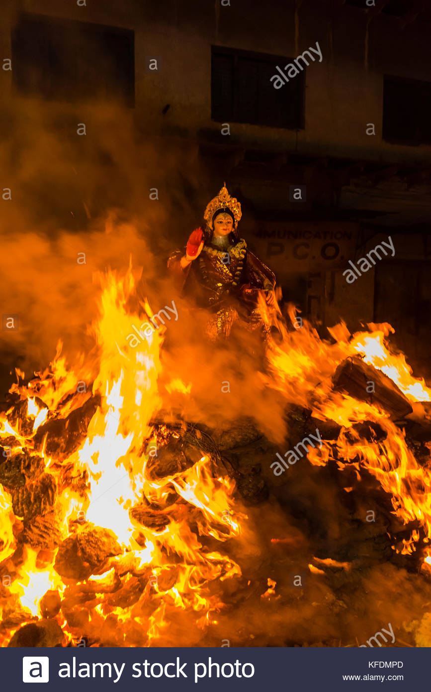 Holika Burning Stock Photos & Holika Burning Stock Images - Alamy