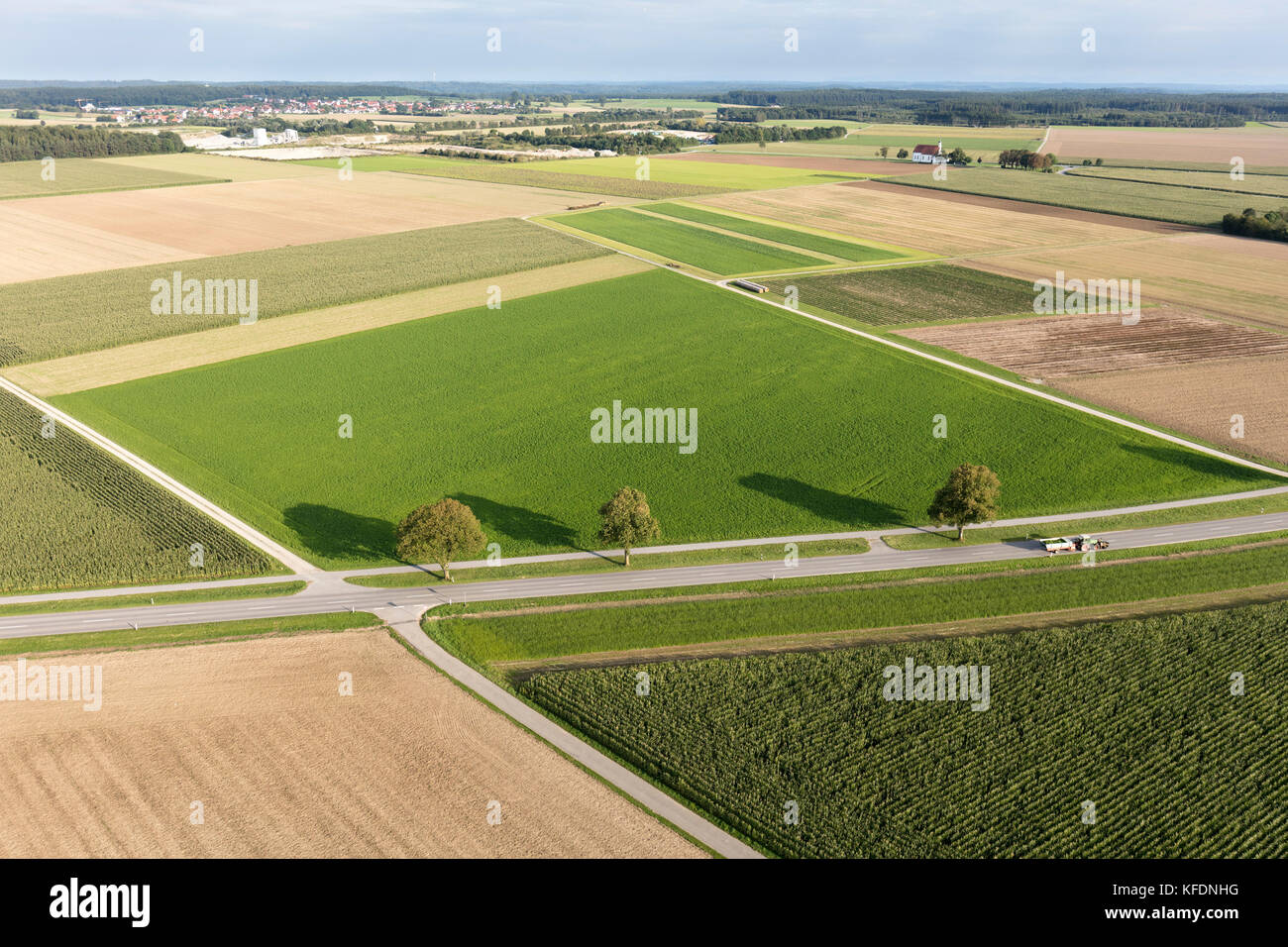 Aerial view of fields hi-res stock photography and images - Alamy
