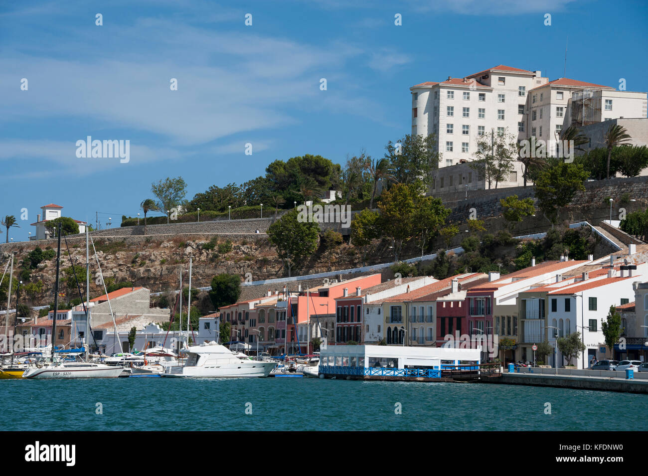 Mahon harbour, Menorca, Balearic Islands, Spain Stock Photo - Alamy