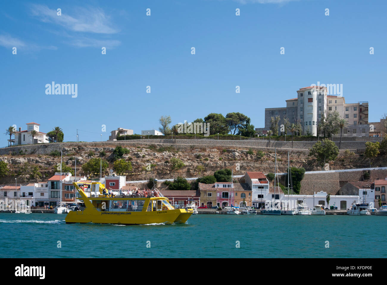Mahon harbour, Menorca, Balearic Islands, Spain Stock Photo - Alamy
