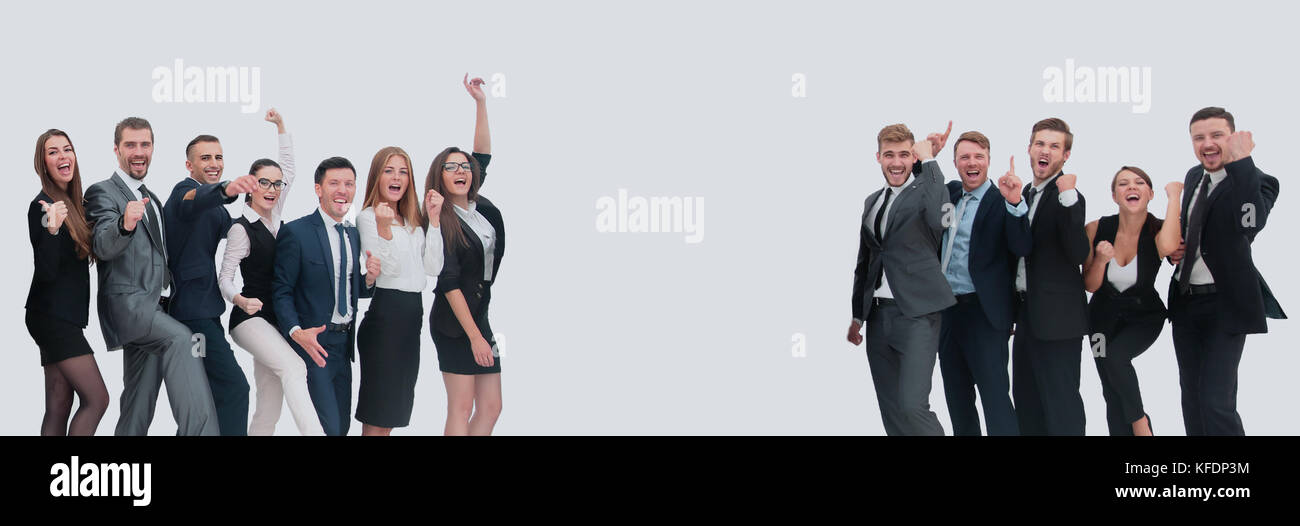 Happy business group Stock Photo - Alamy