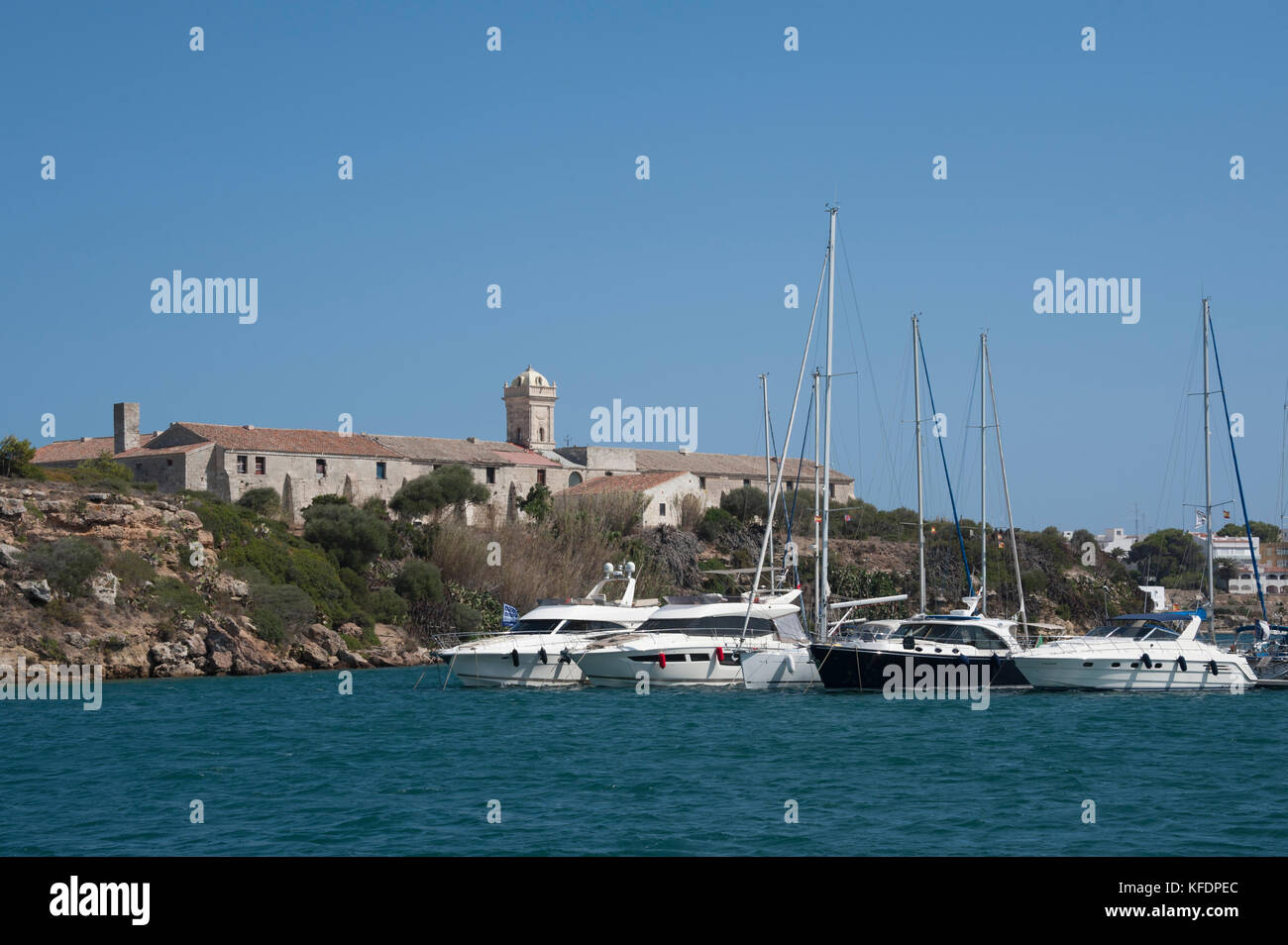 Mahon harbour, Menorca, Balearic Islands, Spain Stock Photo - Alamy