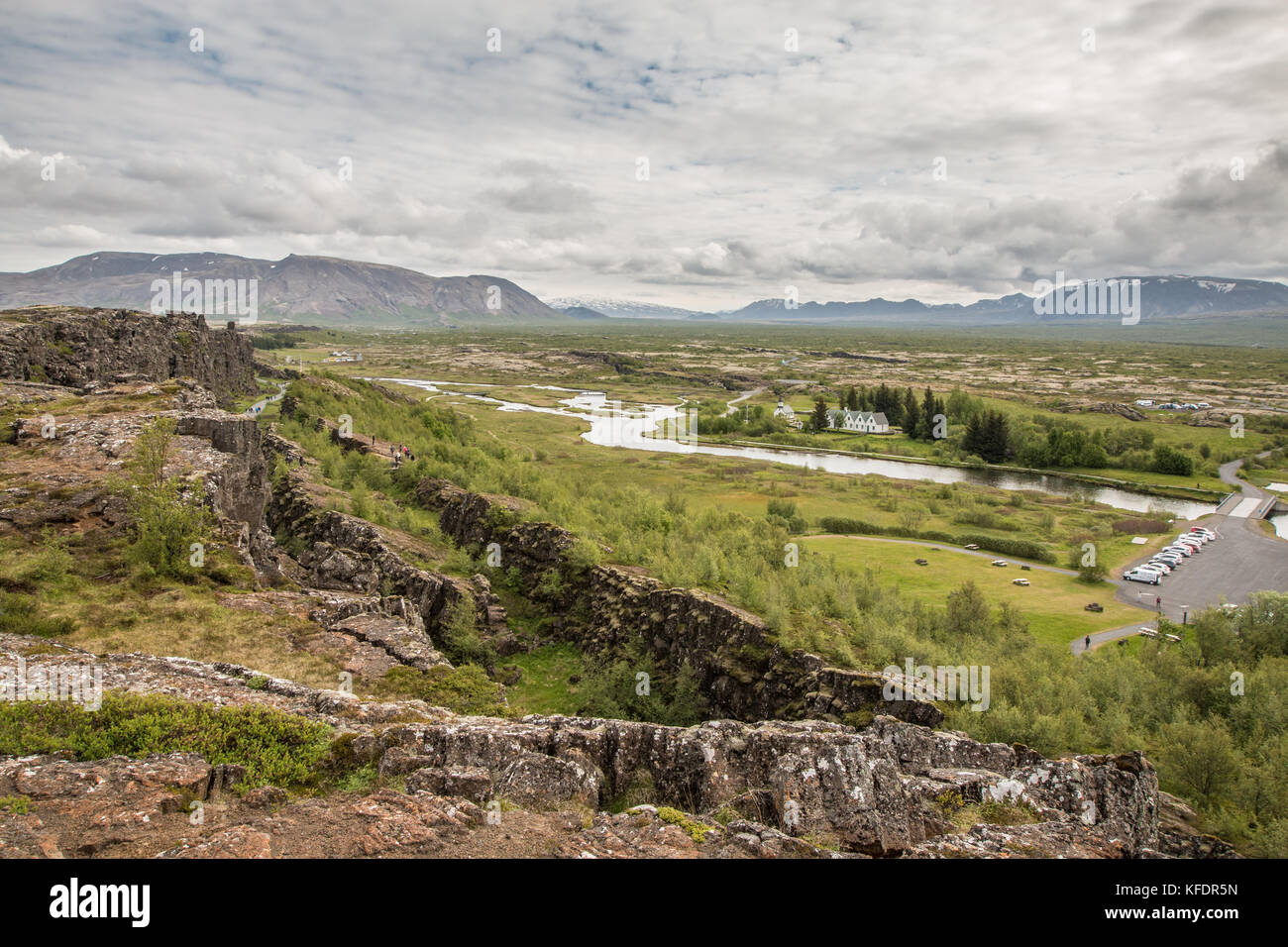 Thingvellir national park fault line hi-res stock photography and ...