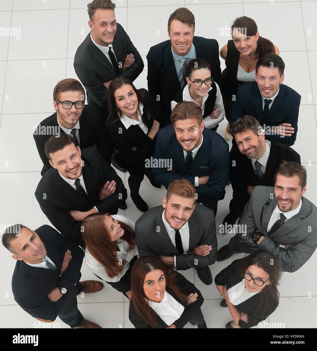 concept of success. closeup. professional large business team . the ...
