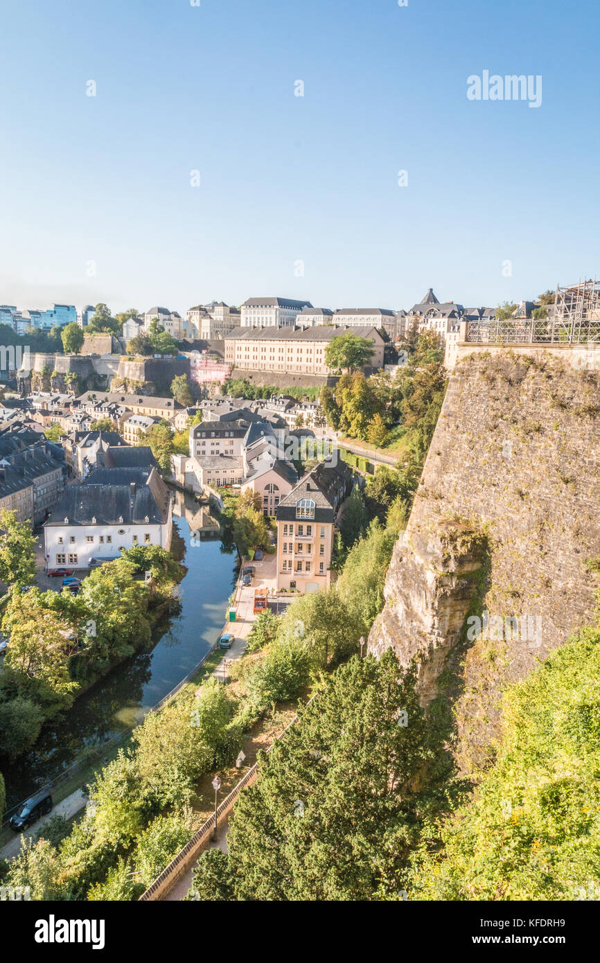 Luxembourg city aerial hi-res stock photography and images - Alamy