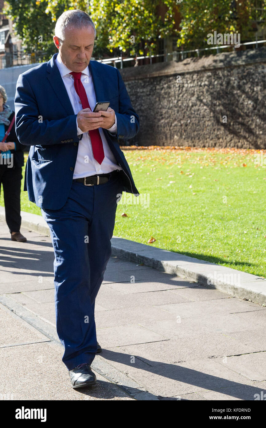 London, UK. 25th October, 2017. John Mann, Labour MP for Bassetlaw ...