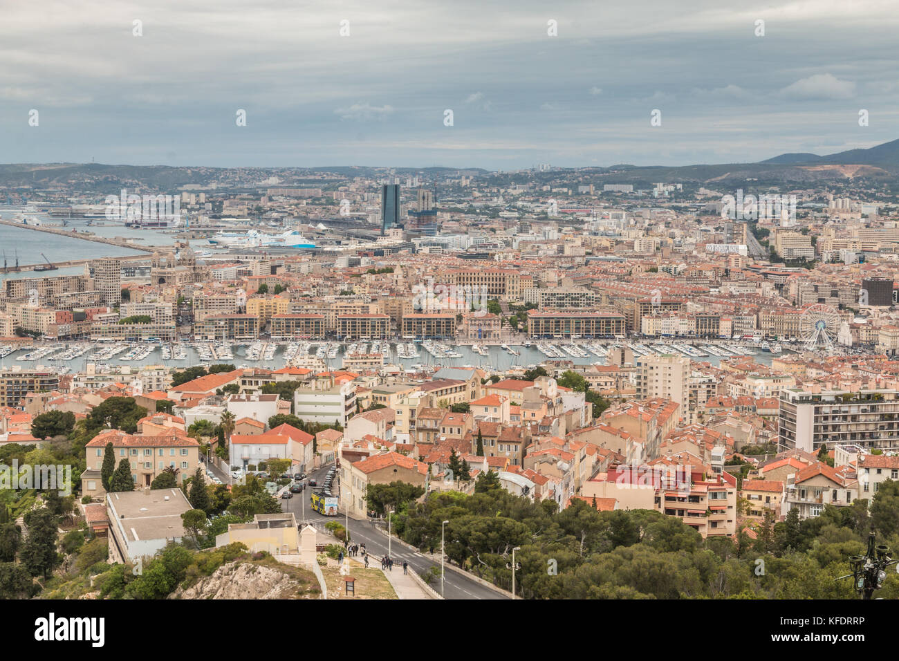 Panoramic view of Marseille in France Stock Photo - Alamy