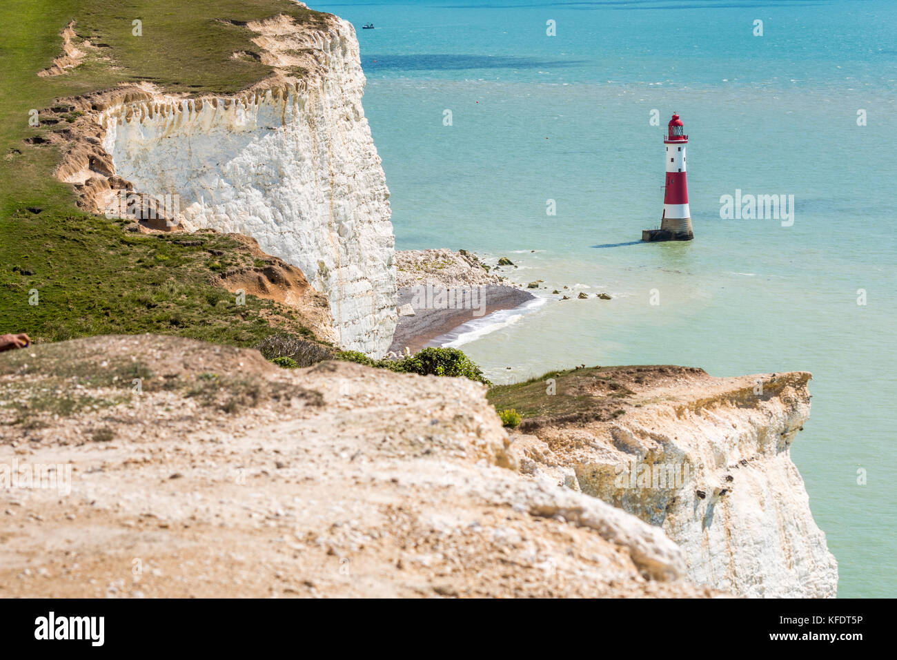 Aerial view of beachy head lighthouse hi-res stock photography and ...