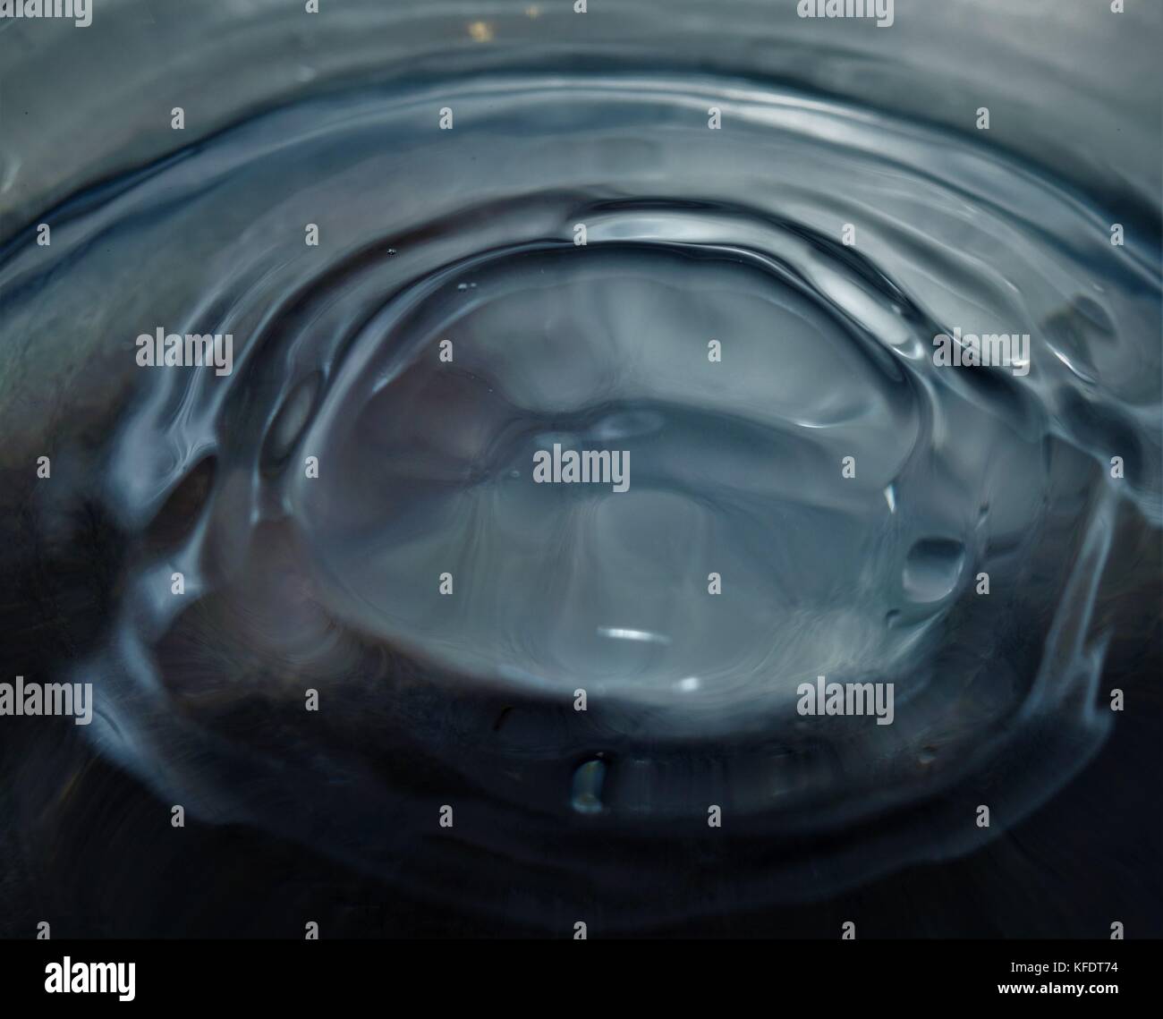 Droplets and ripples of various shapes and colours Stock Photo - Alamy