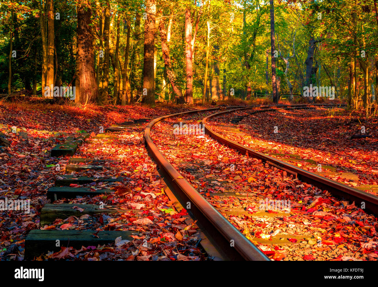Railroad tracks sunrise hi-res stock photography and images - Alamy