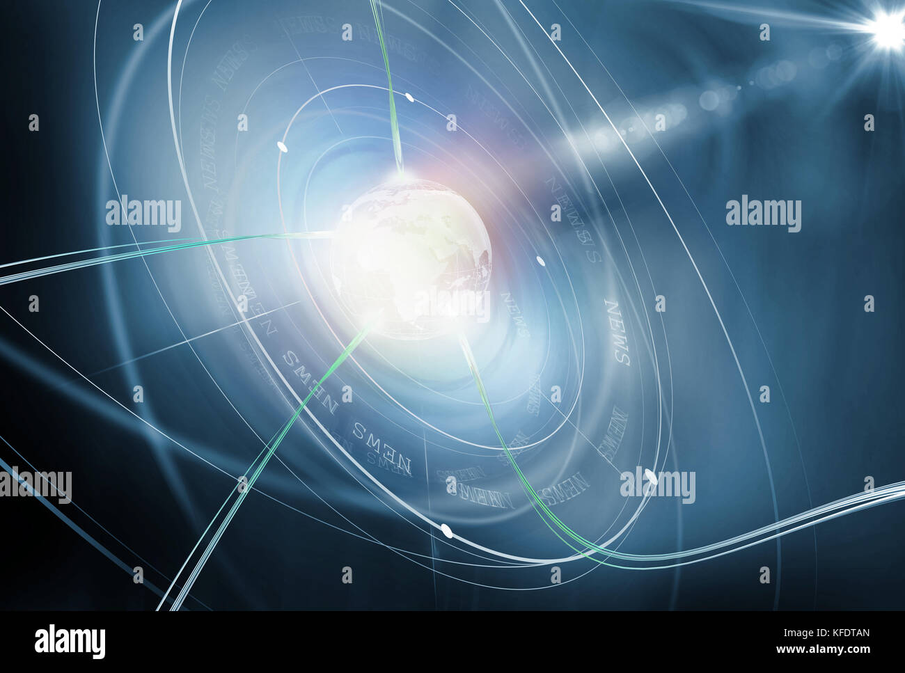 Global connectivity concept through the whole world Stock Photo - Alamy